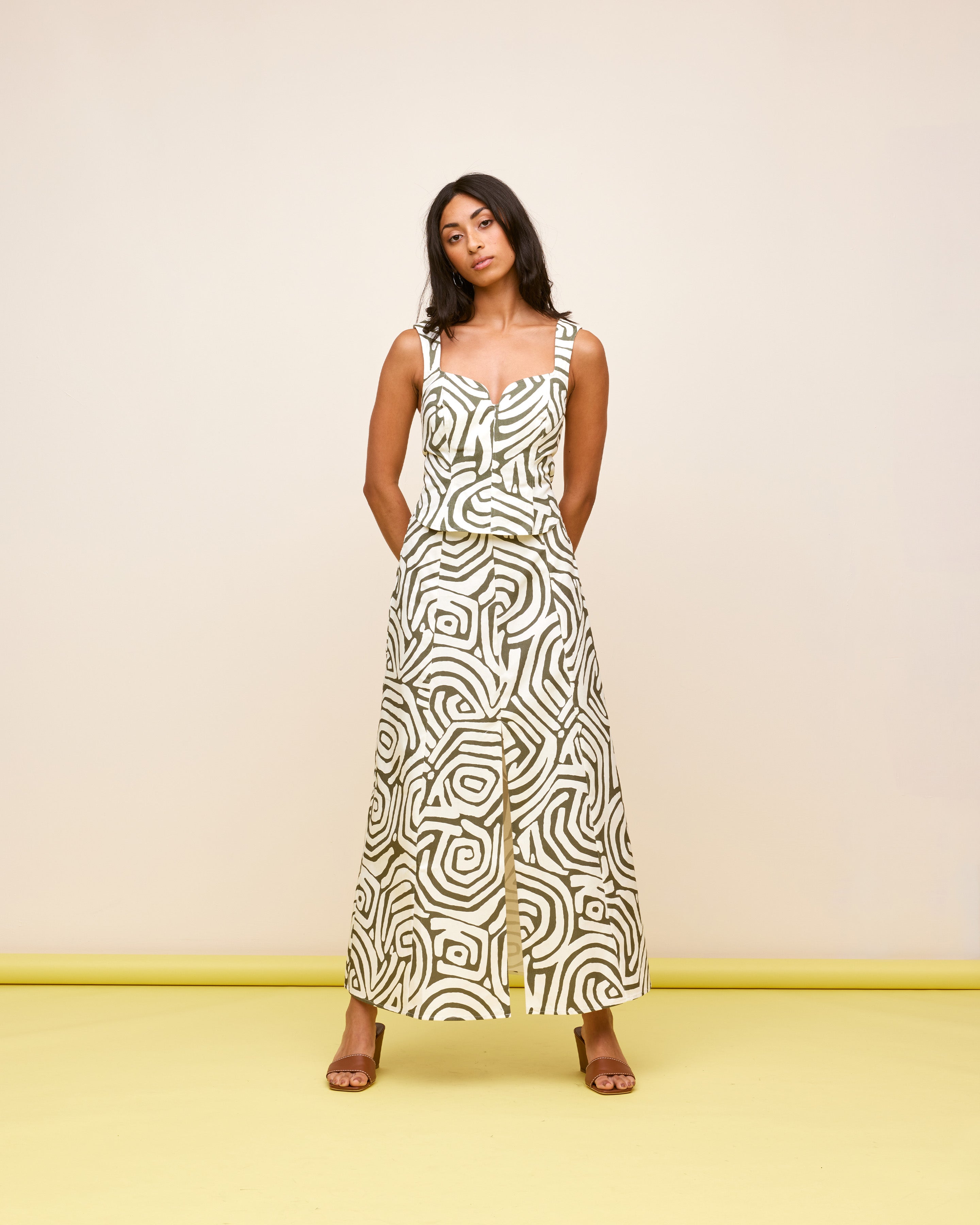 CECE BODICE MAZE | RUBY