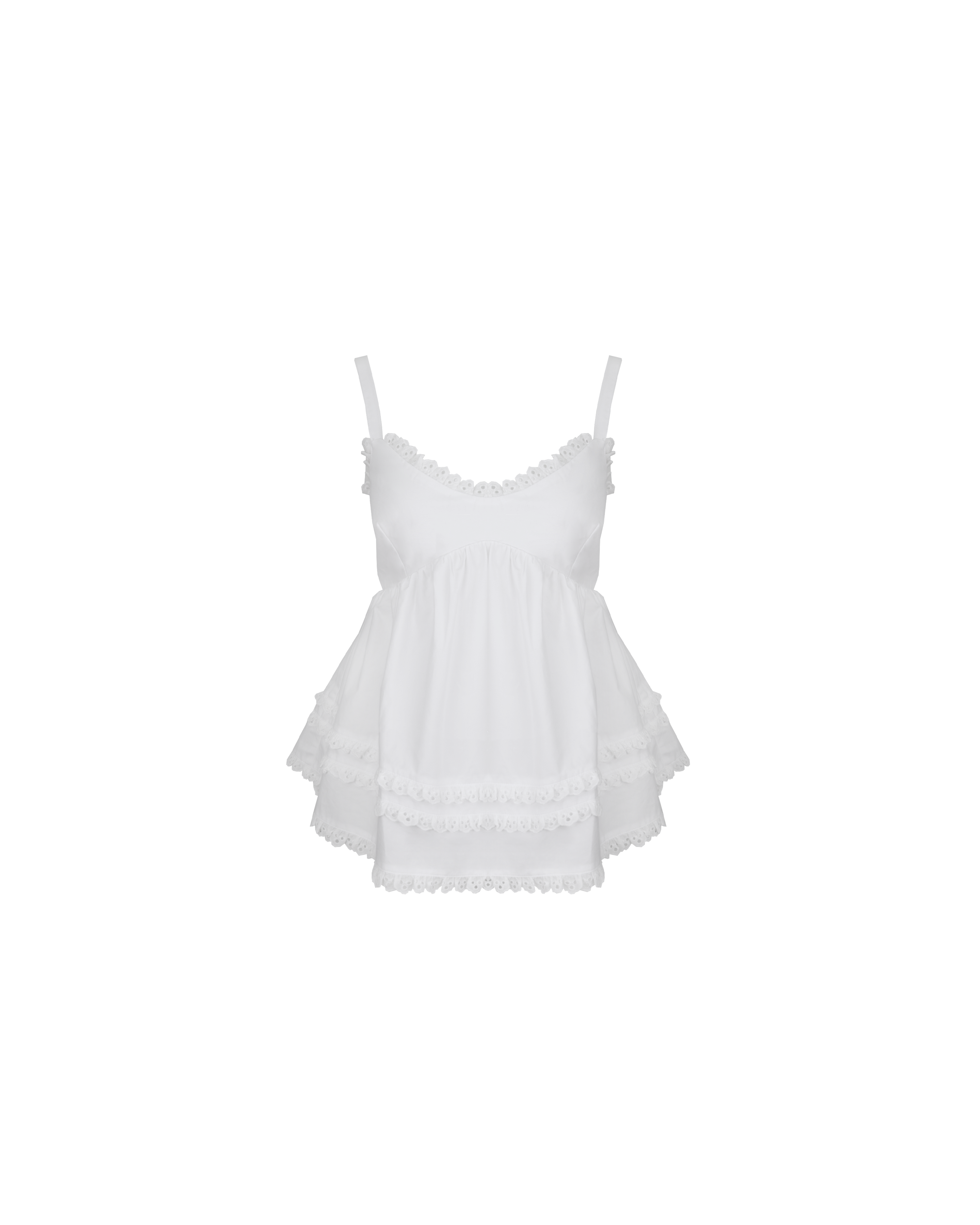 COLETTE CAMISOLE WHITE | RUBY