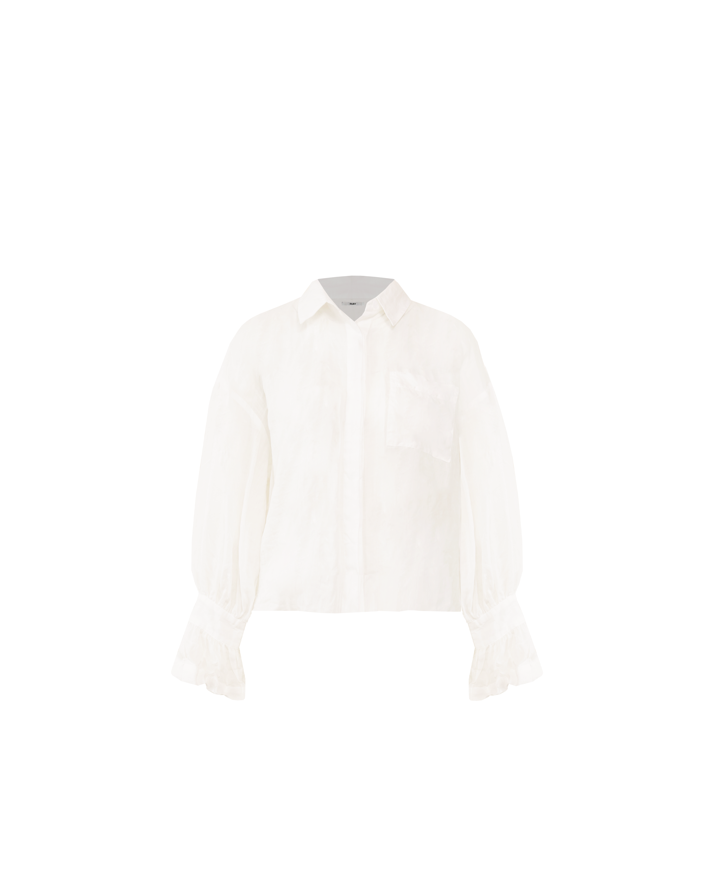 COMET SHEER SHIRT WHITE | RUBY