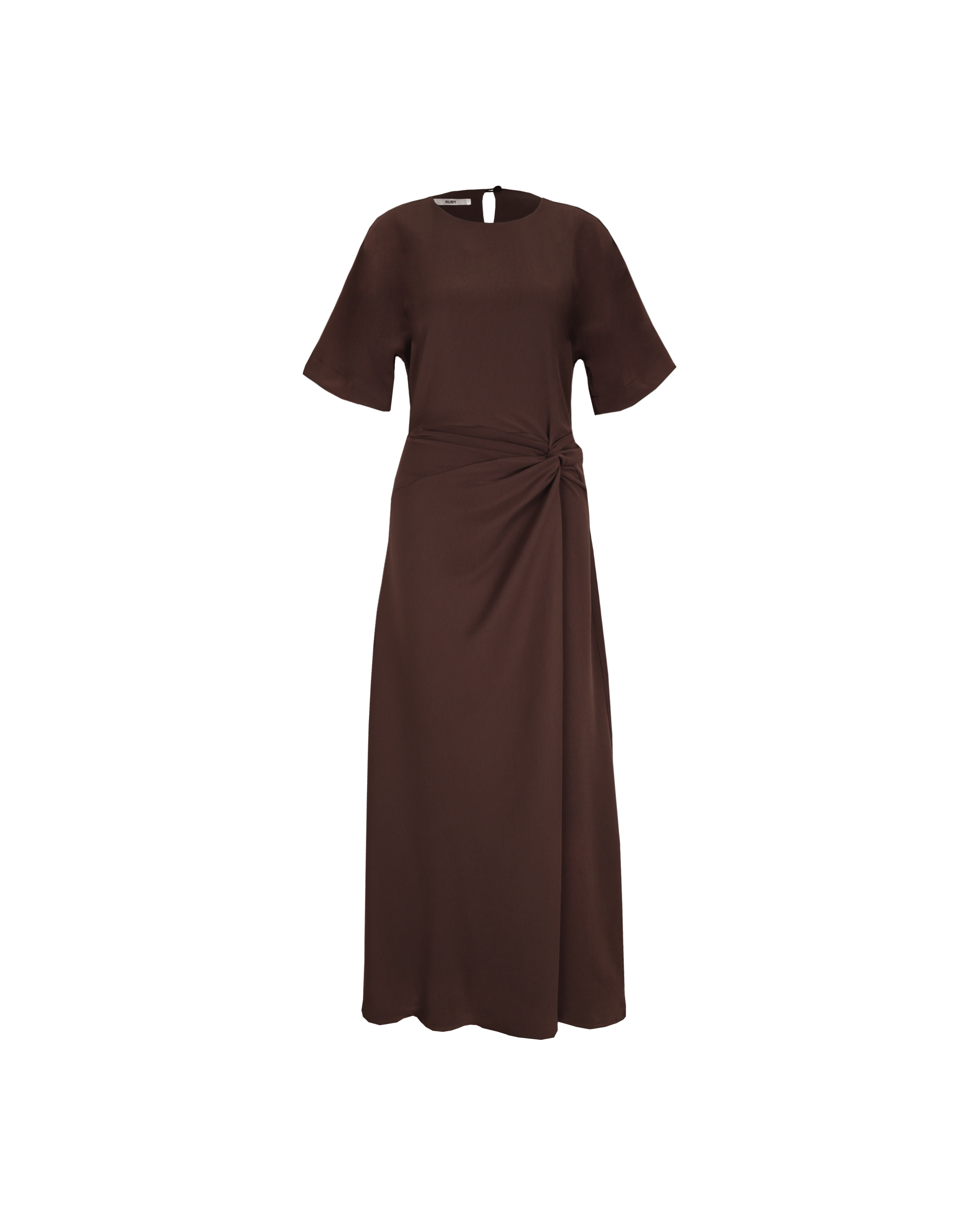 MADRID SLEEVED GOWN JAVA | RUBY