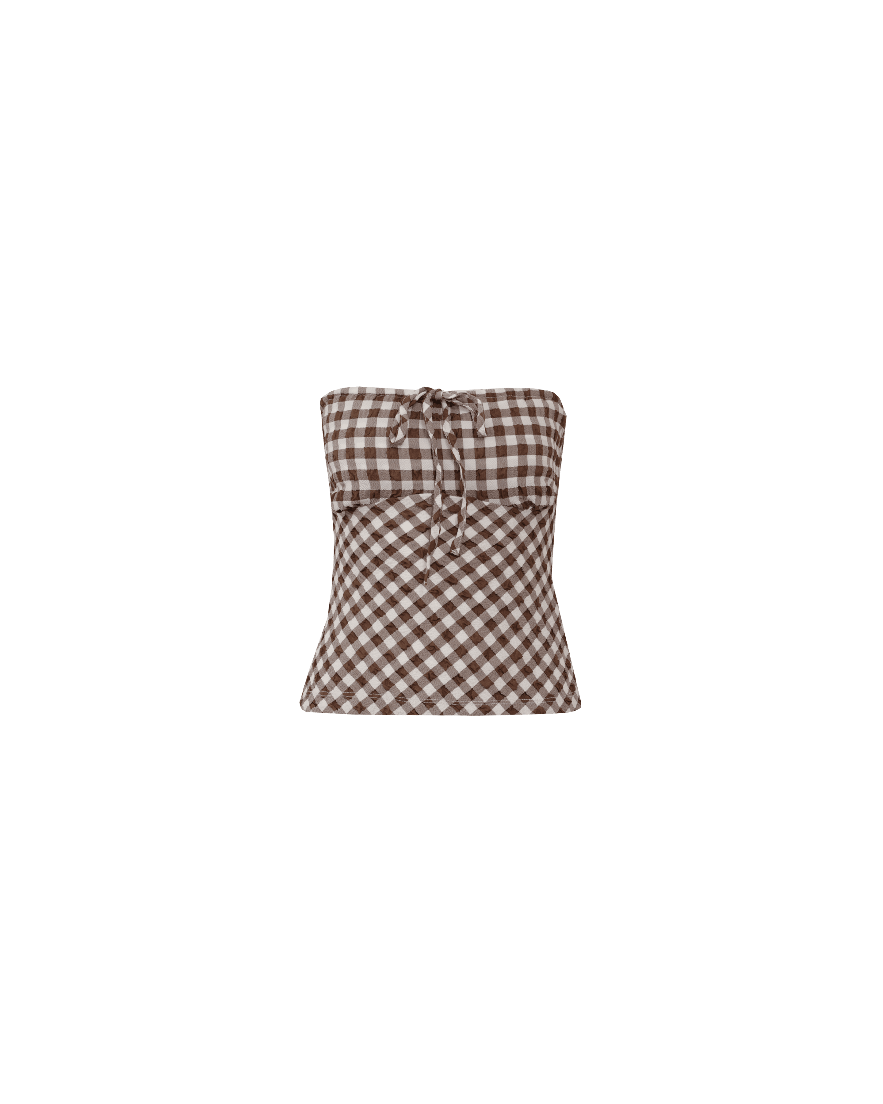 PRISM BODICE BROWN GINGHAM | RUBY