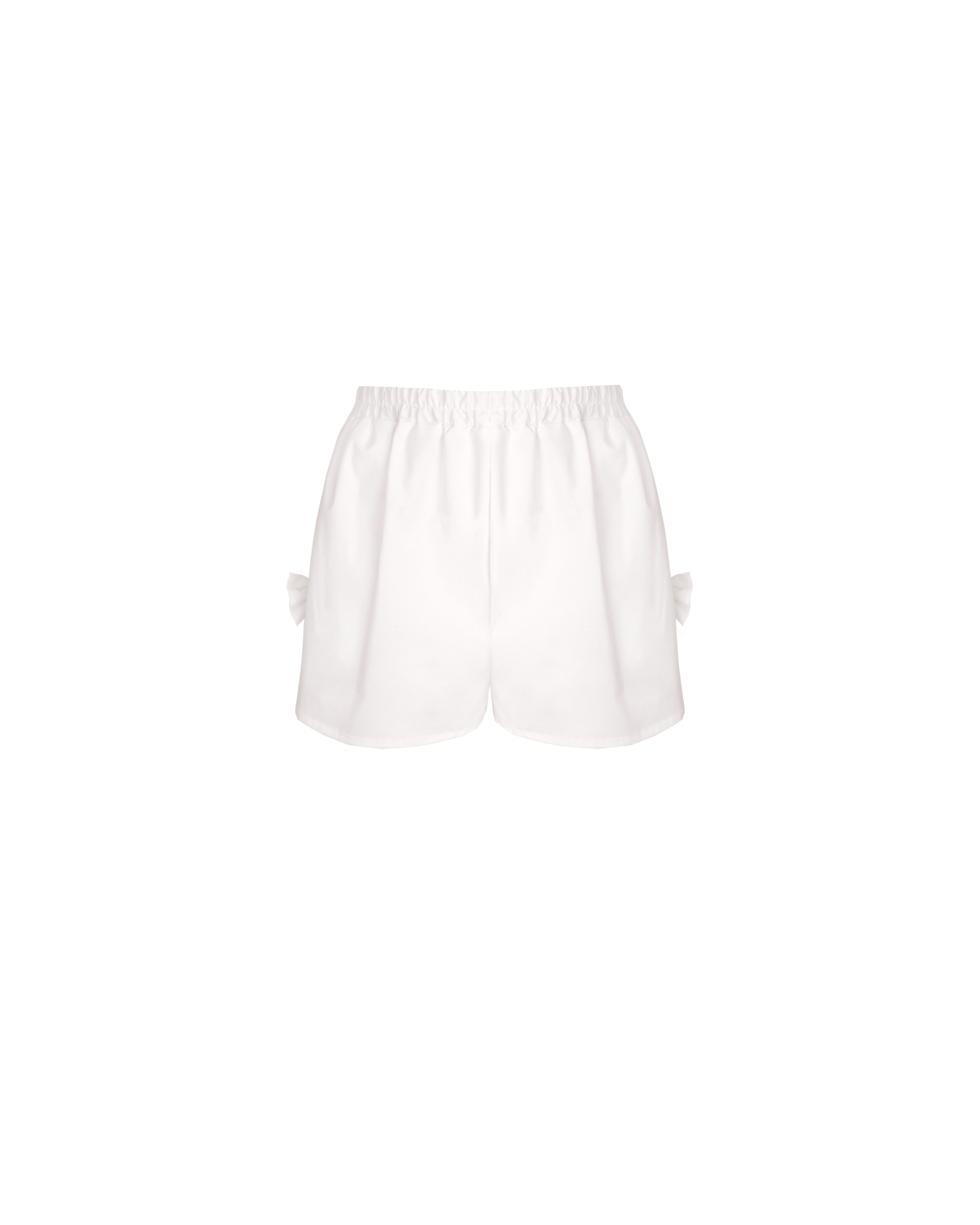 RAQUEL BOW SHORT WHITE | RUBY