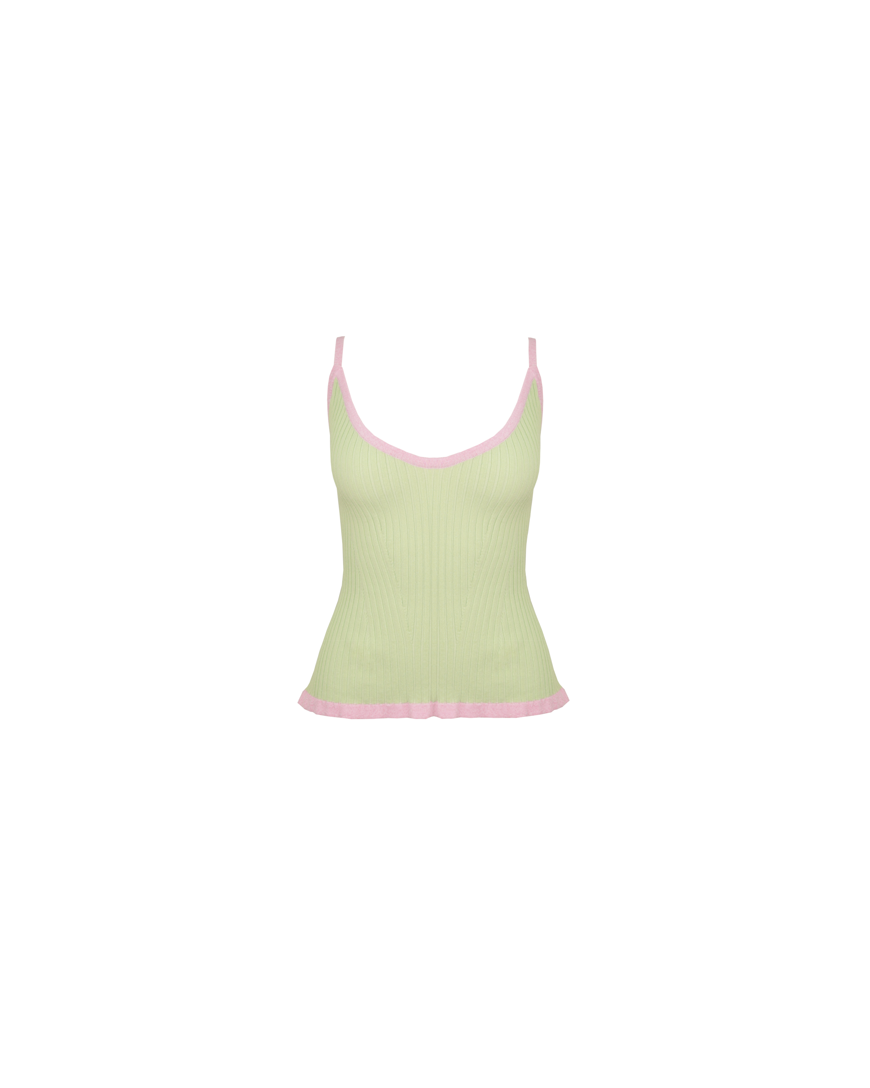 RINA TANK GREEN PINK MARLE | RUBY