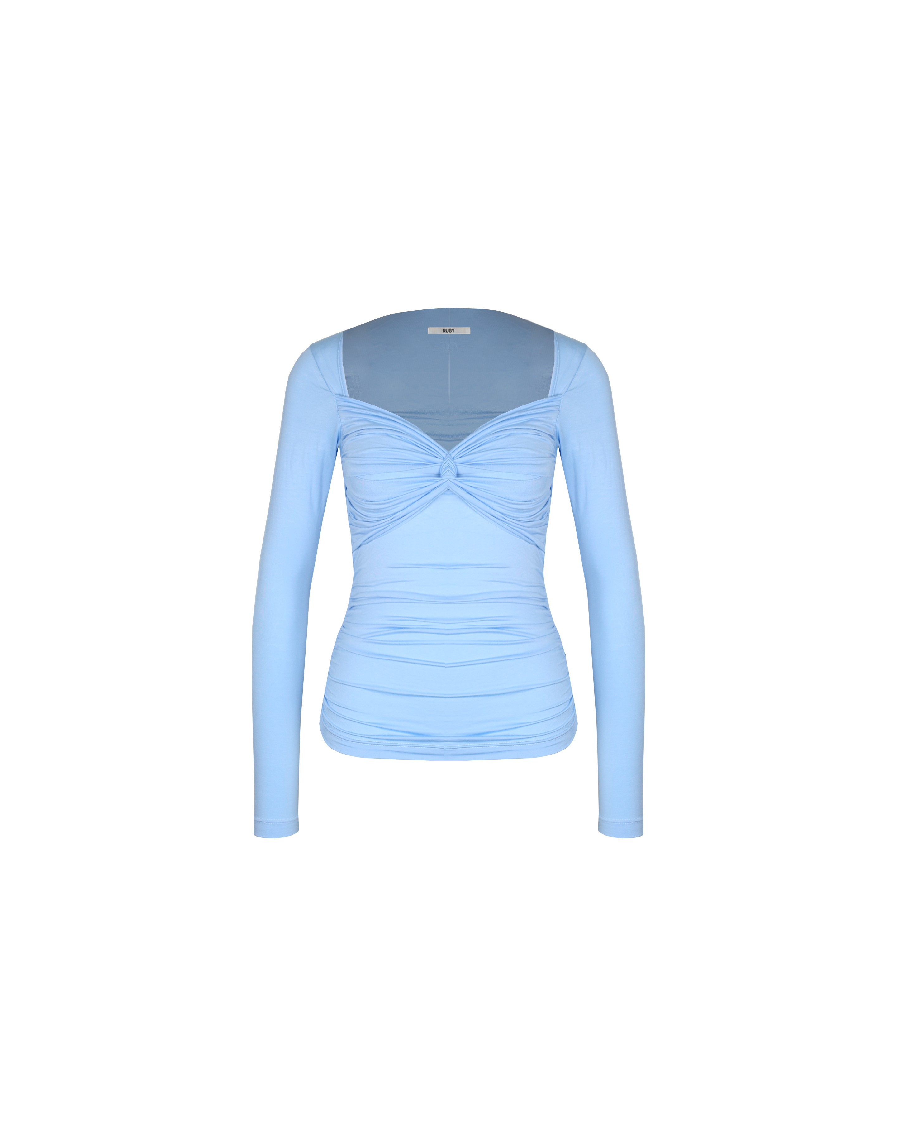 RIO KNIT LONG SLEEVE CORNFLOWER | RUBY