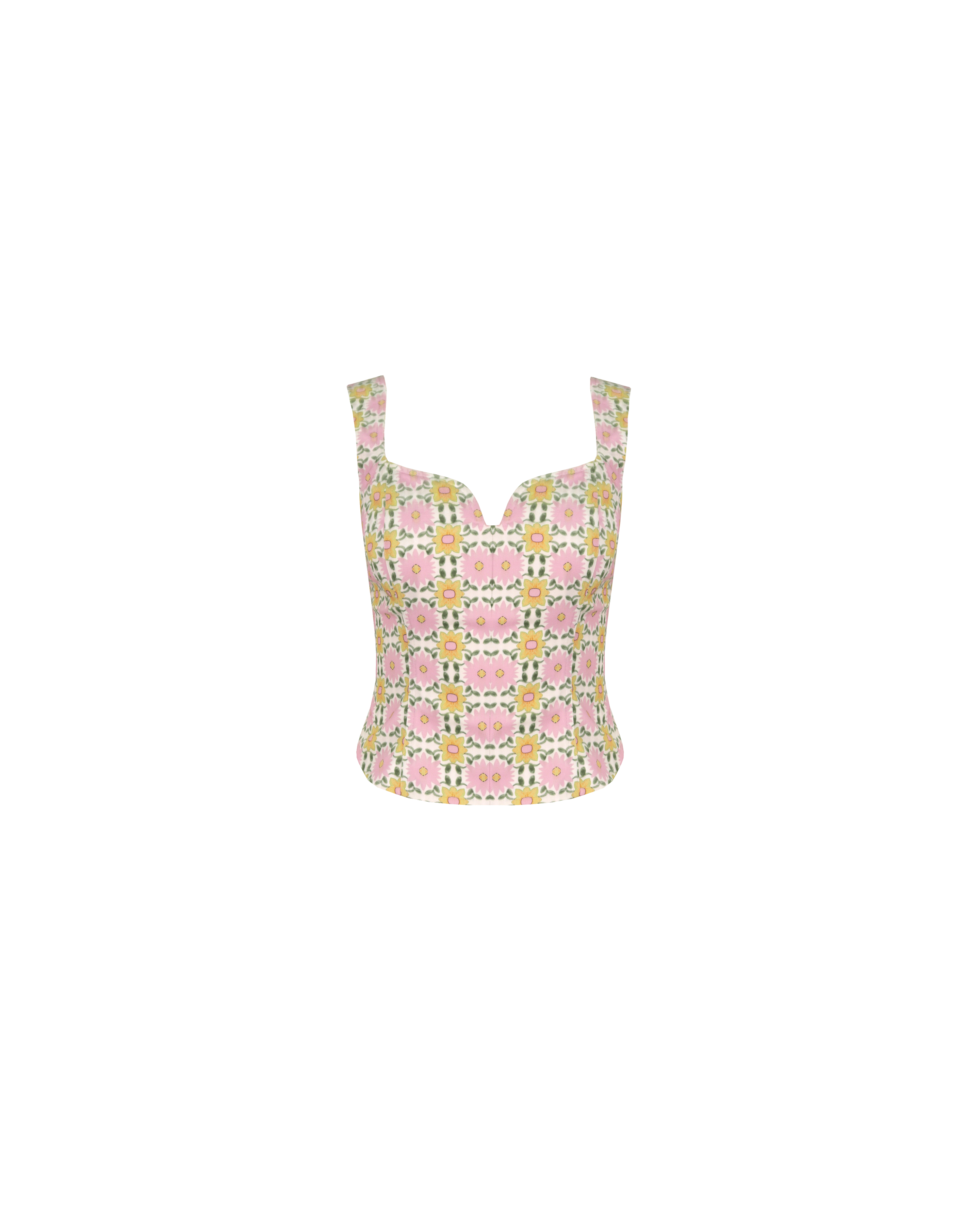CECE BODICE MOSAIC | RUBY
