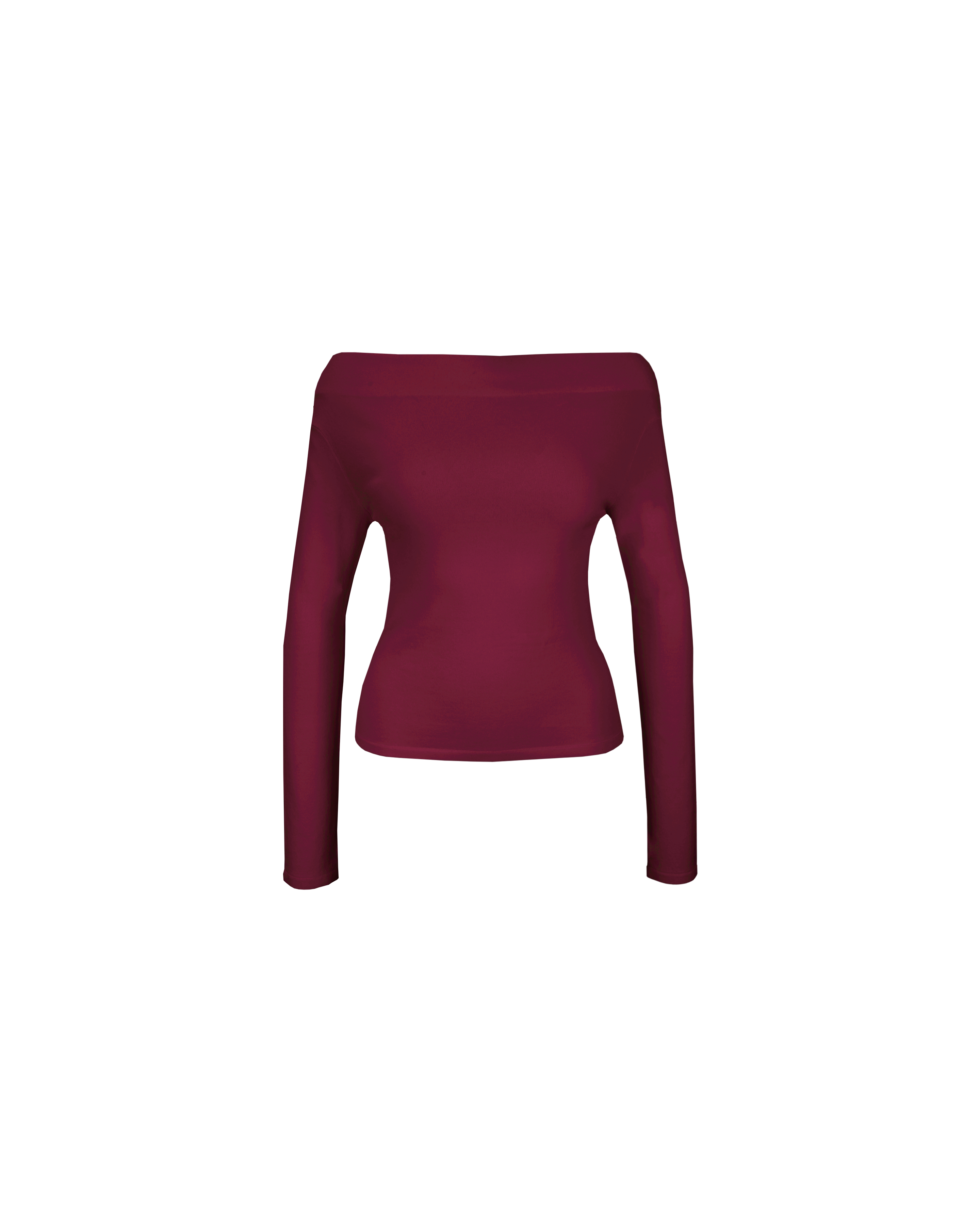 EMMA KNIT LONG SLEEVE DEEP PLUM | RUBY