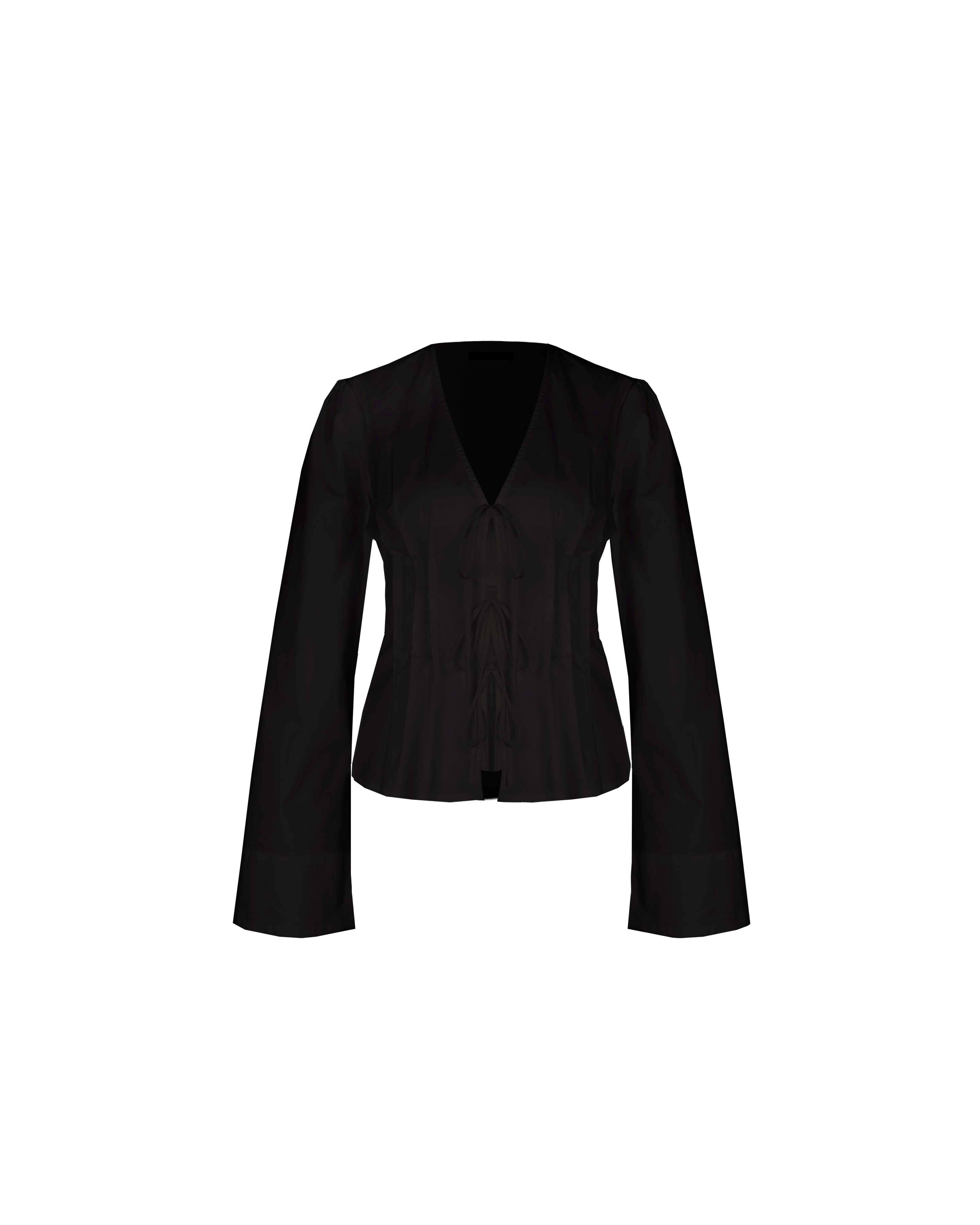 SIMONA LONG SLEEVE BLOUSE BLACK | RUBY