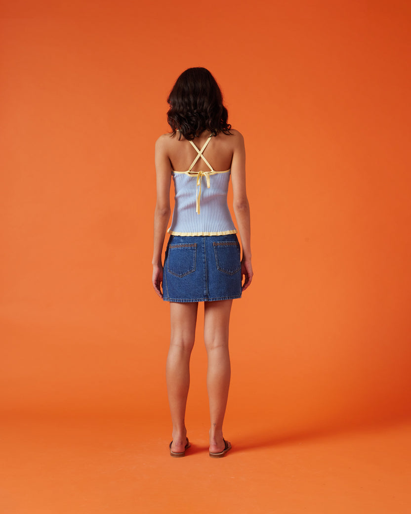 RINA TANK BLUE LEMON | RUBY