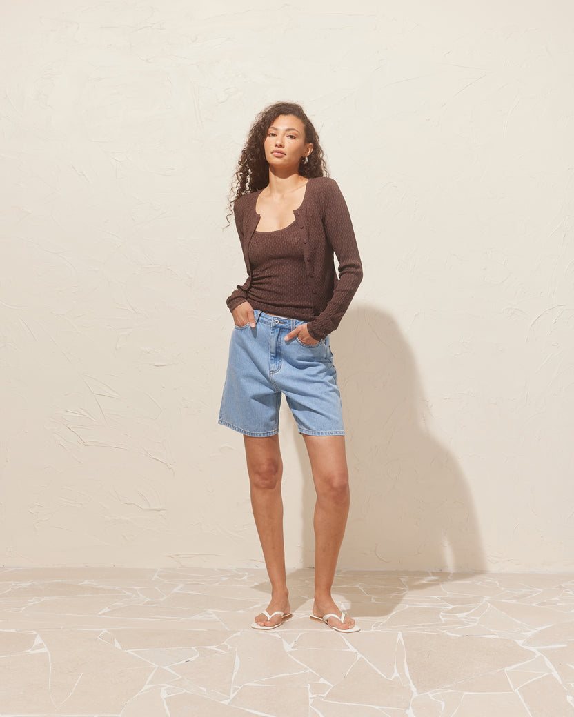 BEAU CARDIGAN JAVA | RUBY