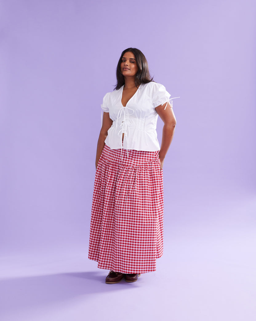 SIMONA BLOUSE WHITE | RUBY