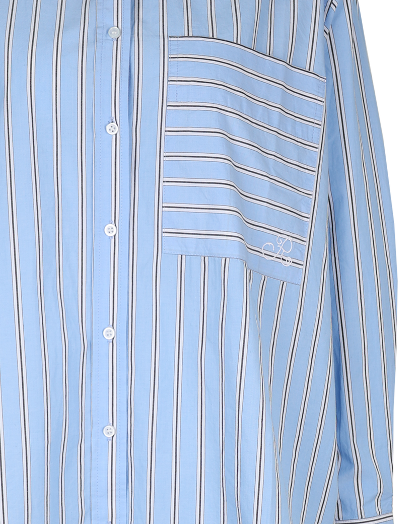 CASH SHIRT BLUE STRIPE | RUBY