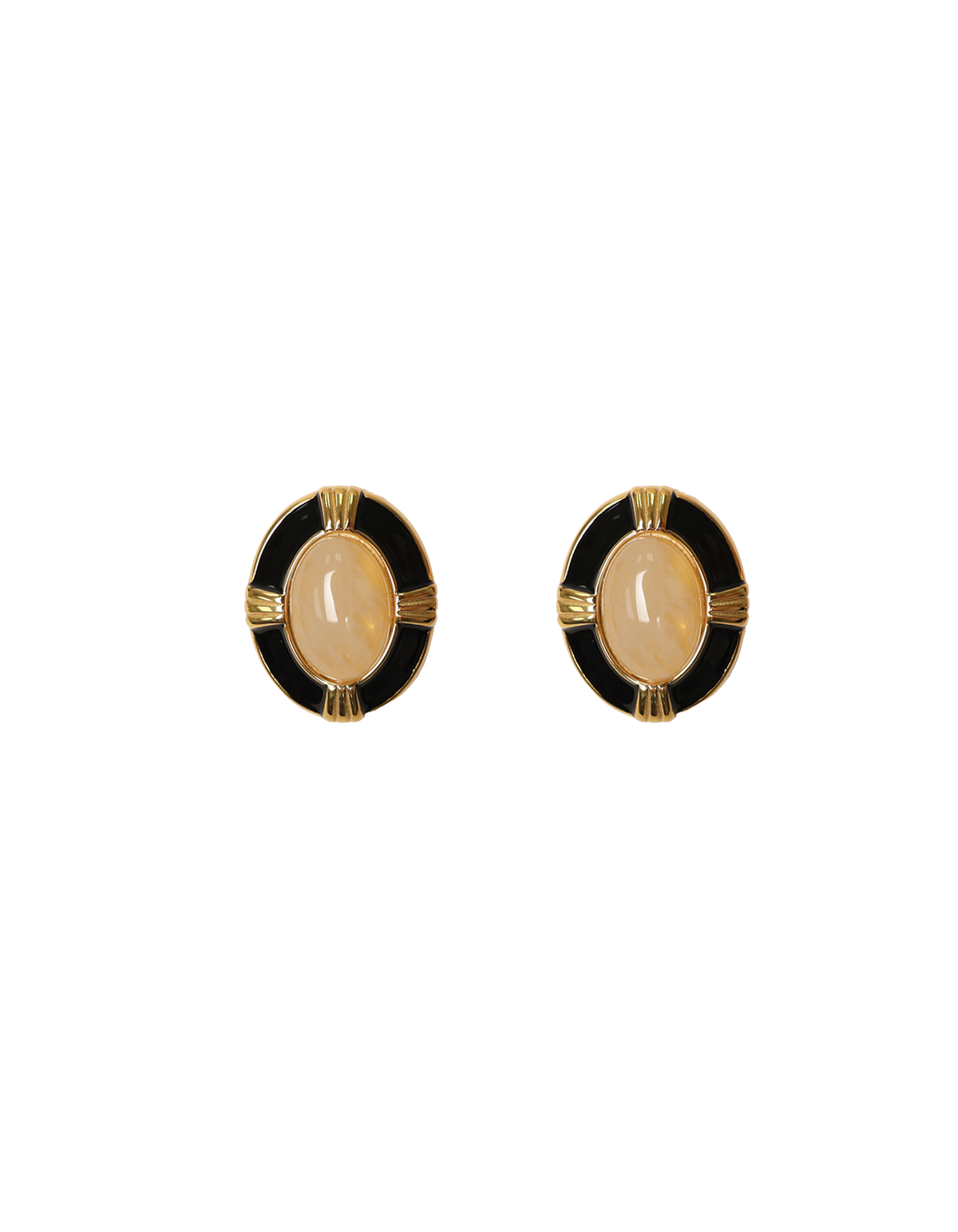 CHANEL EARRING GOLD | RUBY