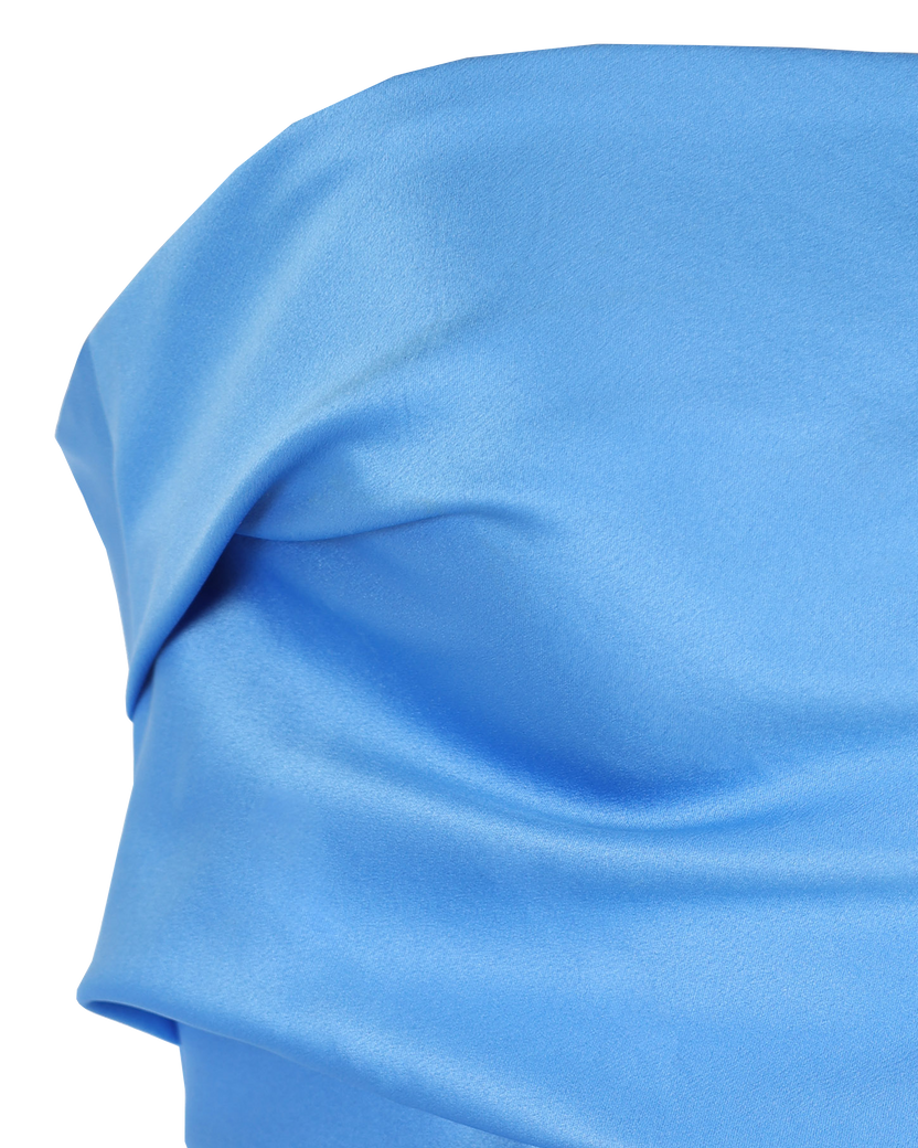 CHER SATIN BODICE AZURE | RUBY