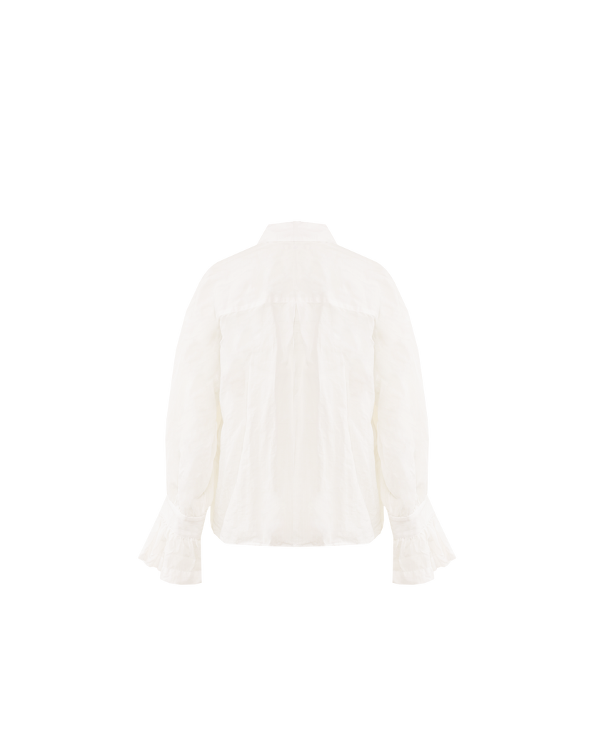 COMET SHEER SHIRT WHITE | RUBY