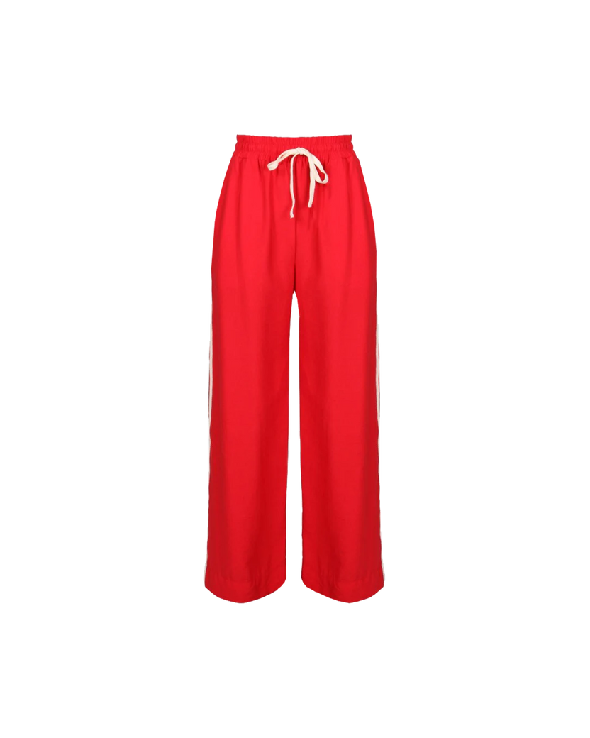 CORVETTE TROUSER RED | RUBY