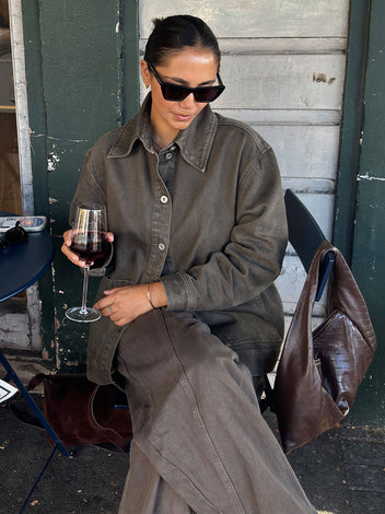 HARRIET JACKET RED DAISY | RUBY