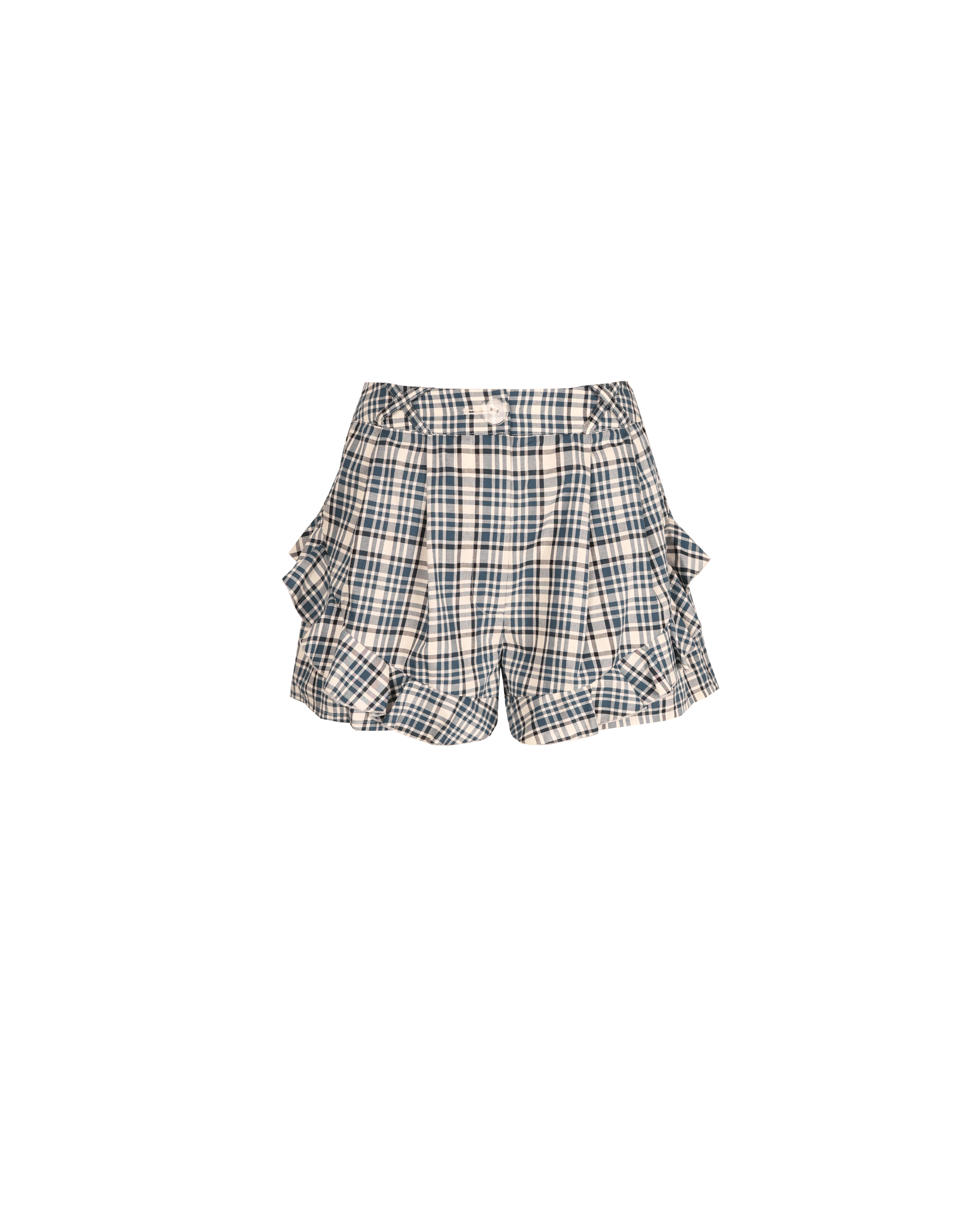 DOVE SHORT NAVY CREAM TARTAN | RUBY