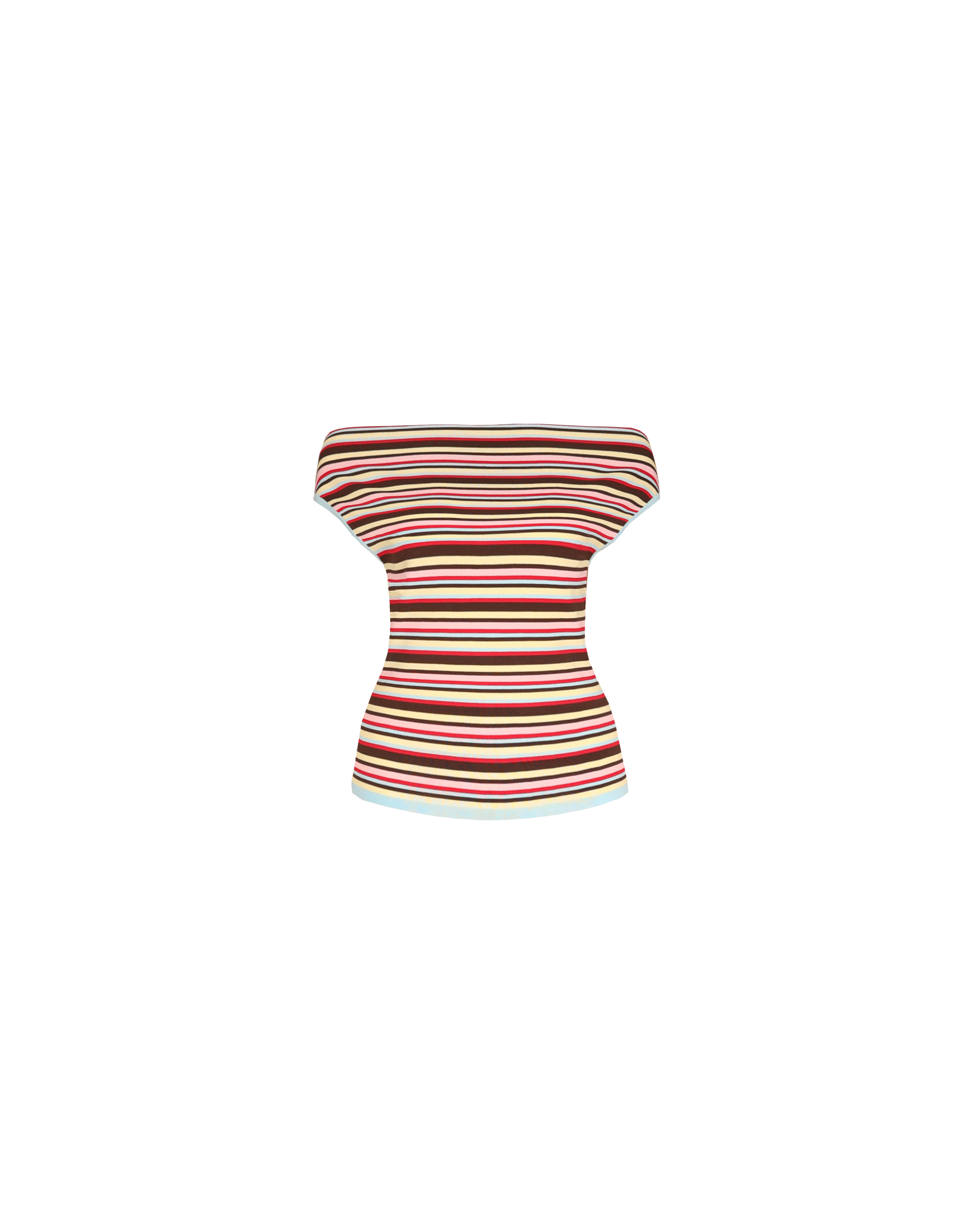 EMMA KNIT TOP CANDY STRIPE | RUBY
