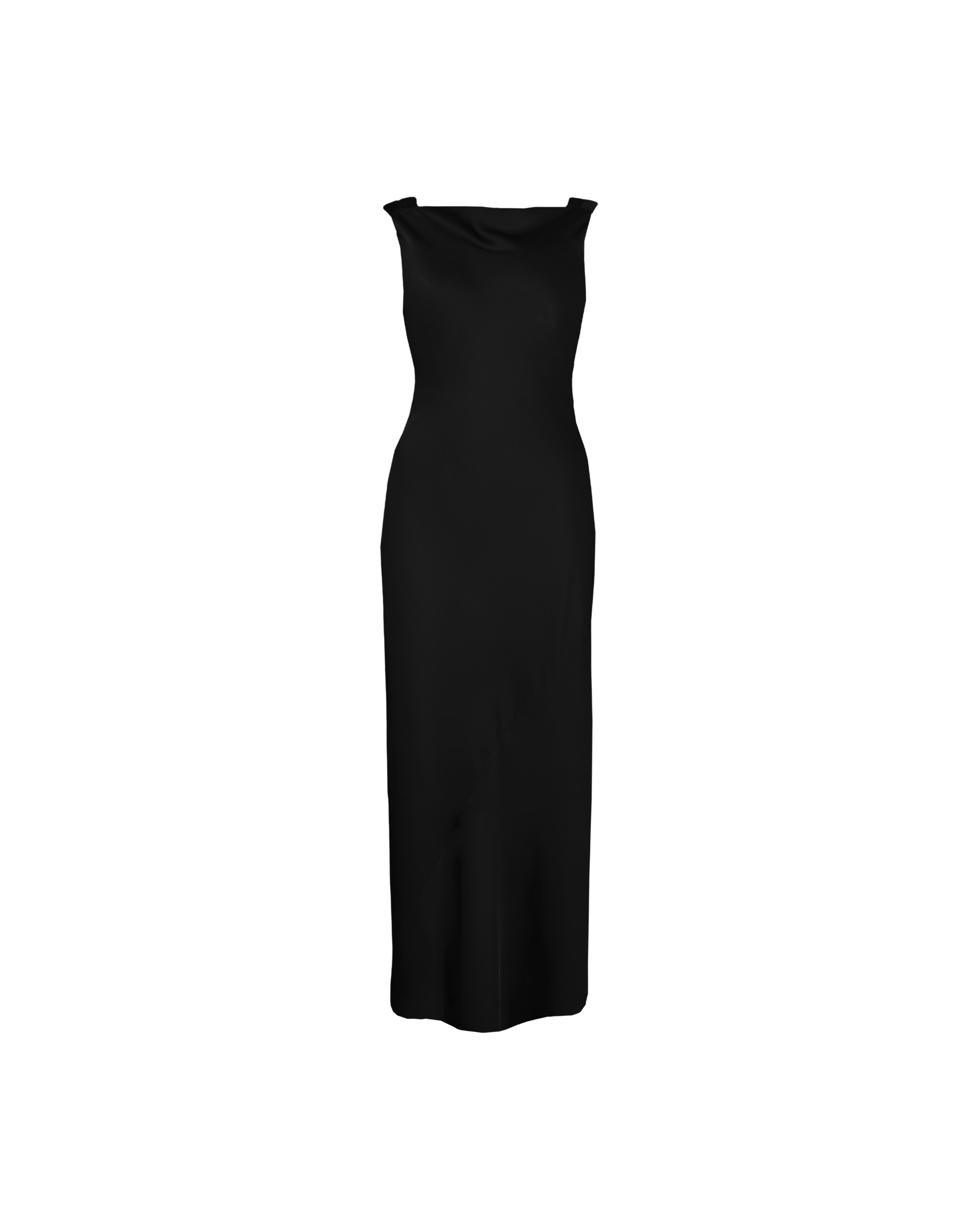 FIREBIRD COWL GOWN BLACK | RUBY