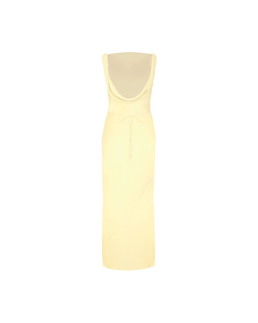 FIREBIRD COWL GOWN BUTTER | RUBY