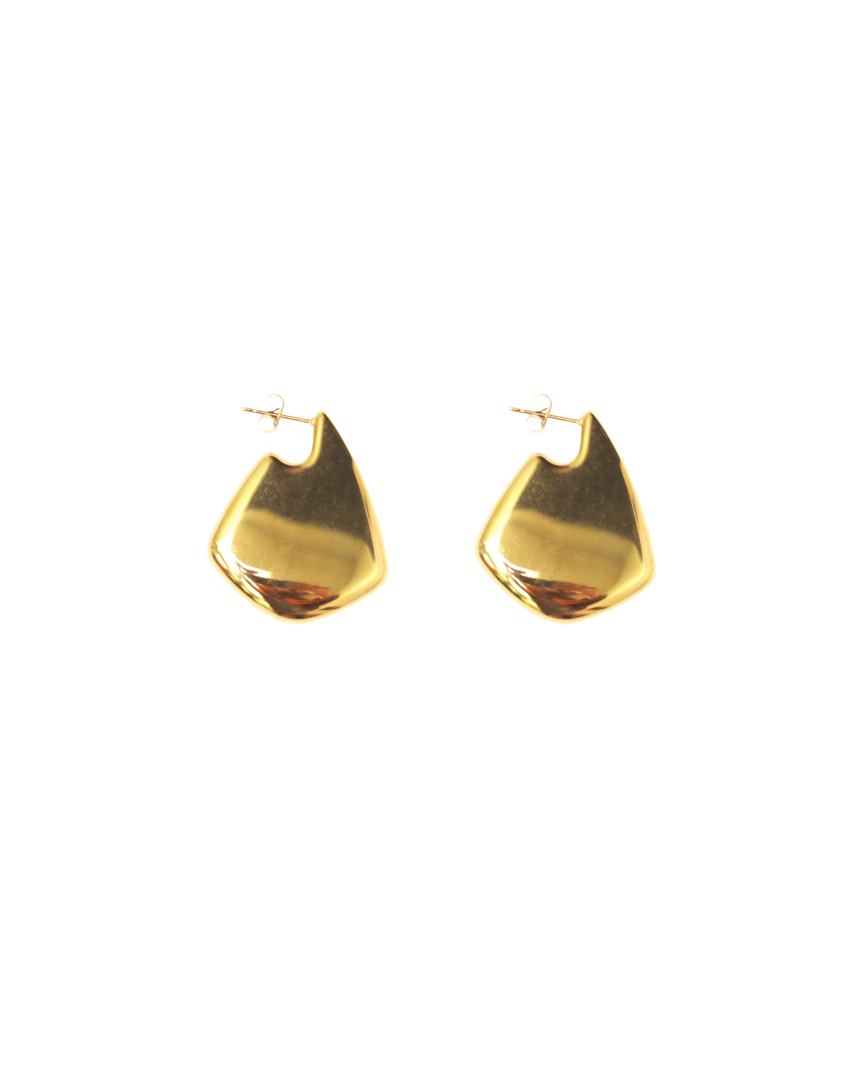 FLASH EARRING GOLD | RUBY