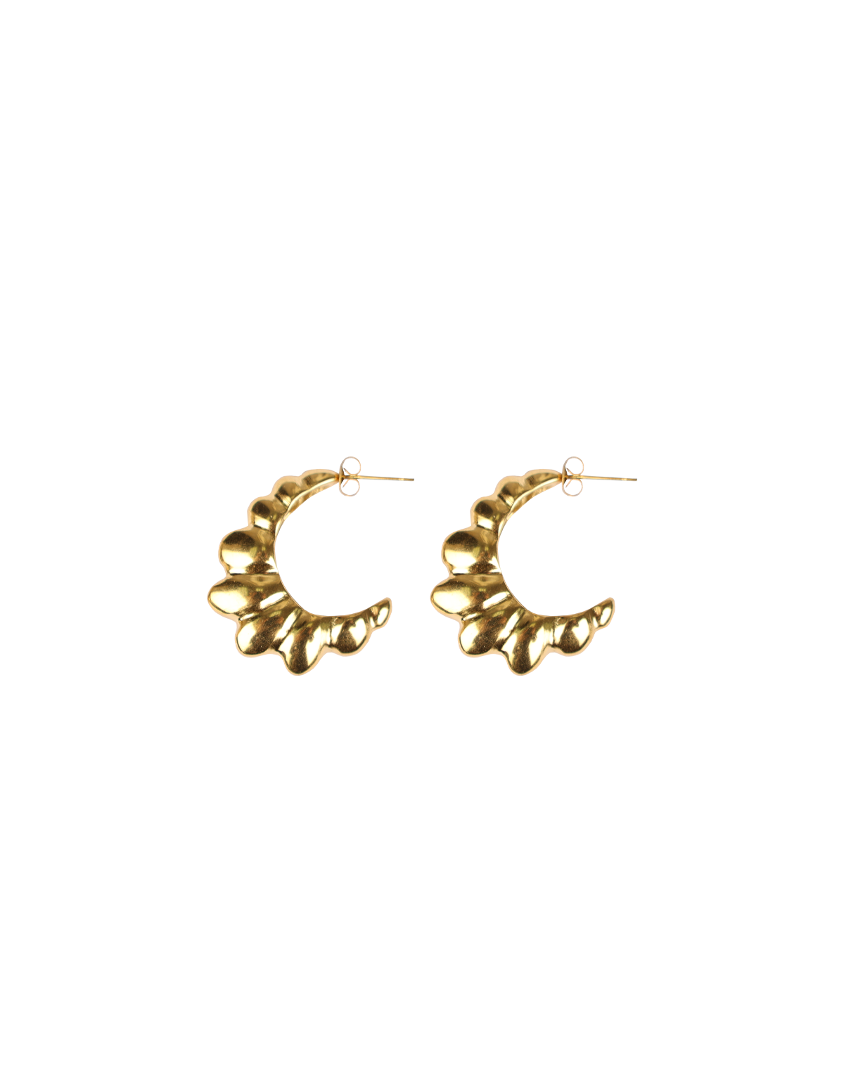 GEMINI EARRING GOLD | RUBY