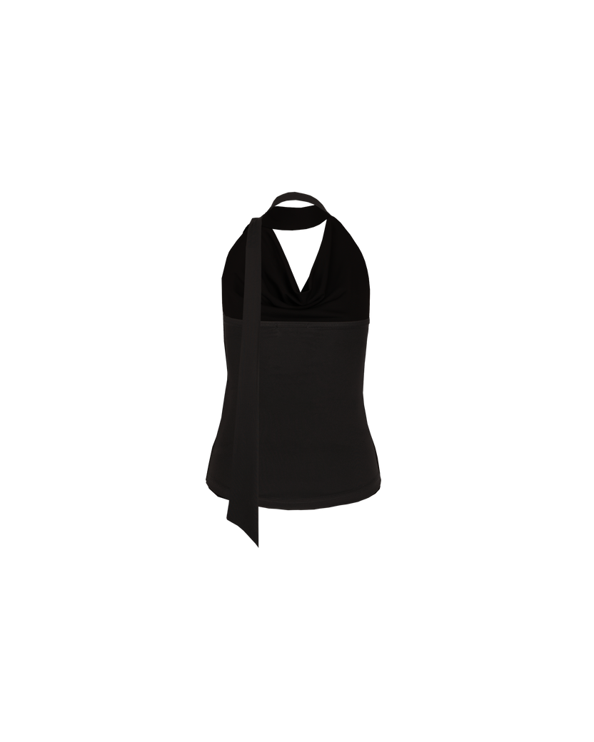 FLIP KNIT HALTER BLACK | RUBY