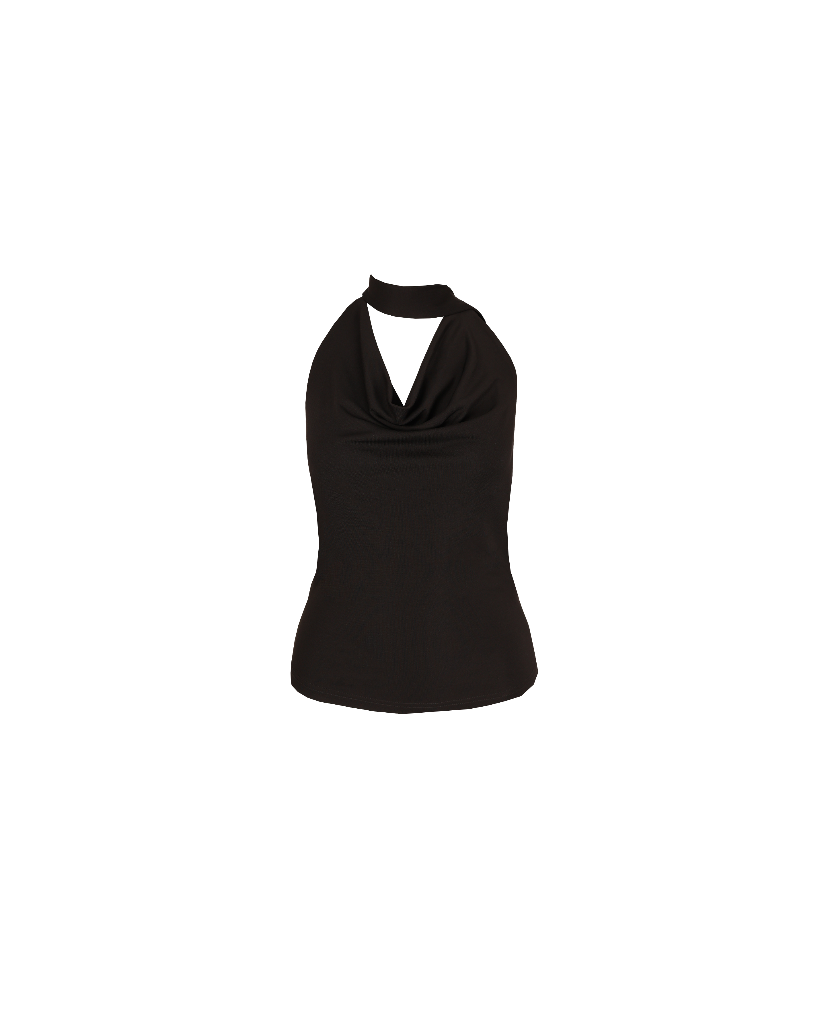FLIP KNIT HALTER BLACK | RUBY