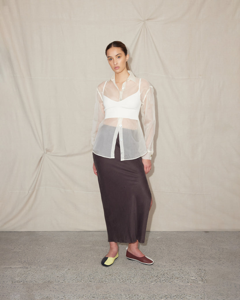 JOHARI SKIRT CHOCOLATE | RUBY