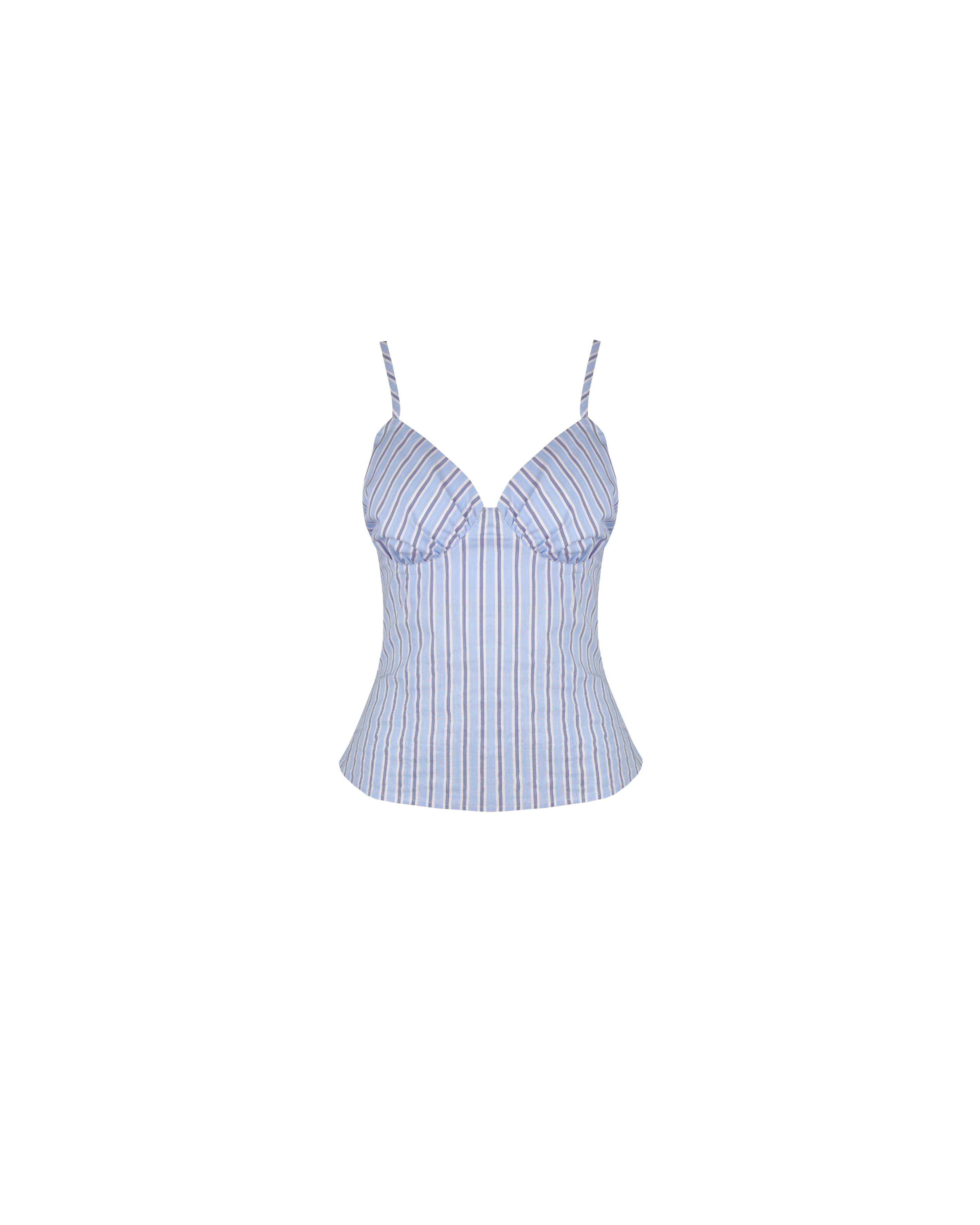 MONACO TANK BLUE SKY STRIPE | RUBY