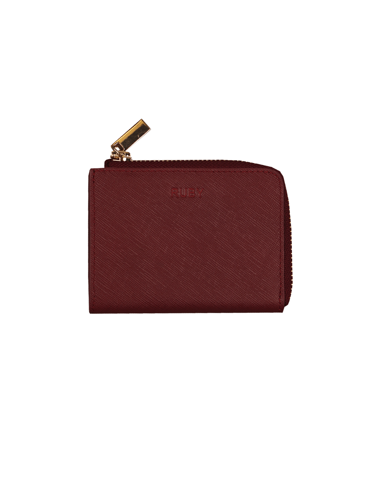 PENNY ZIP WALLET BURGUNDY | RUBY