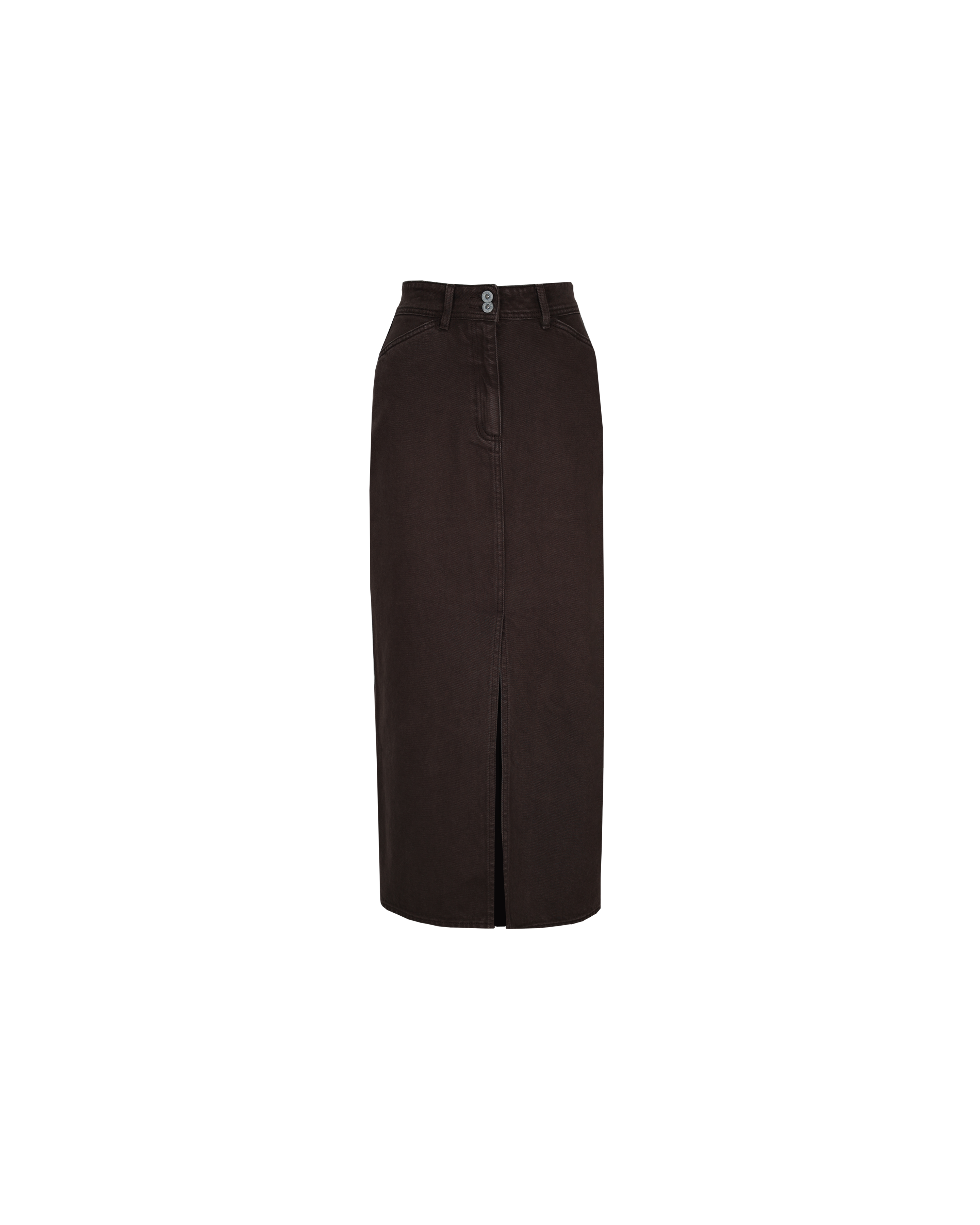 RAFFIA DENIM SKIRT JAVA | RUBY