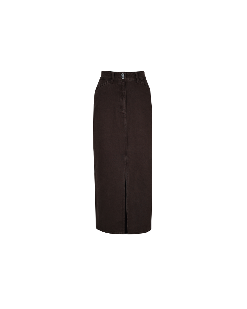 RAFFIA DENIM SKIRT JAVA | RUBY