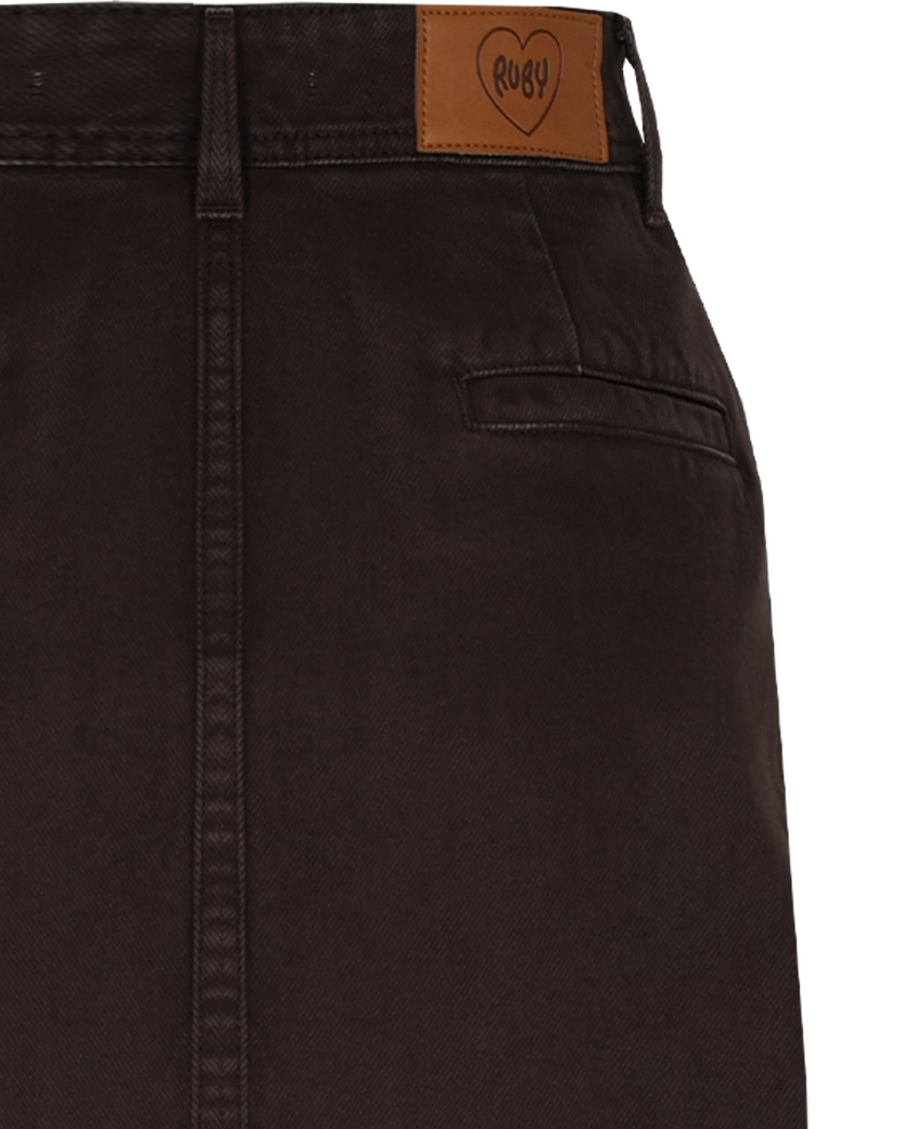 RAFFIA DENIM SKIRT JAVA | RUBY