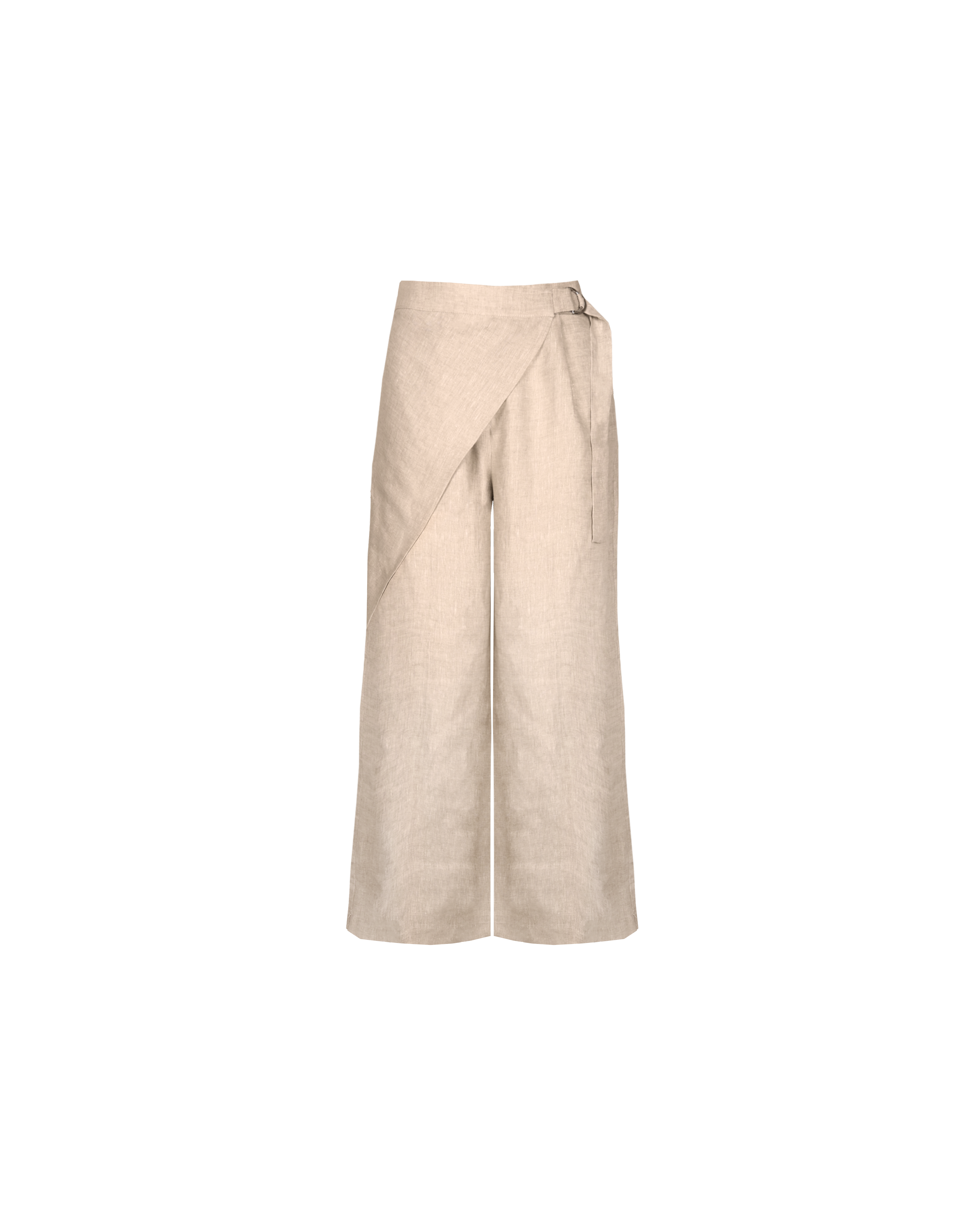 SASHA LINEN WRAP PANT NATURAL | RUBY