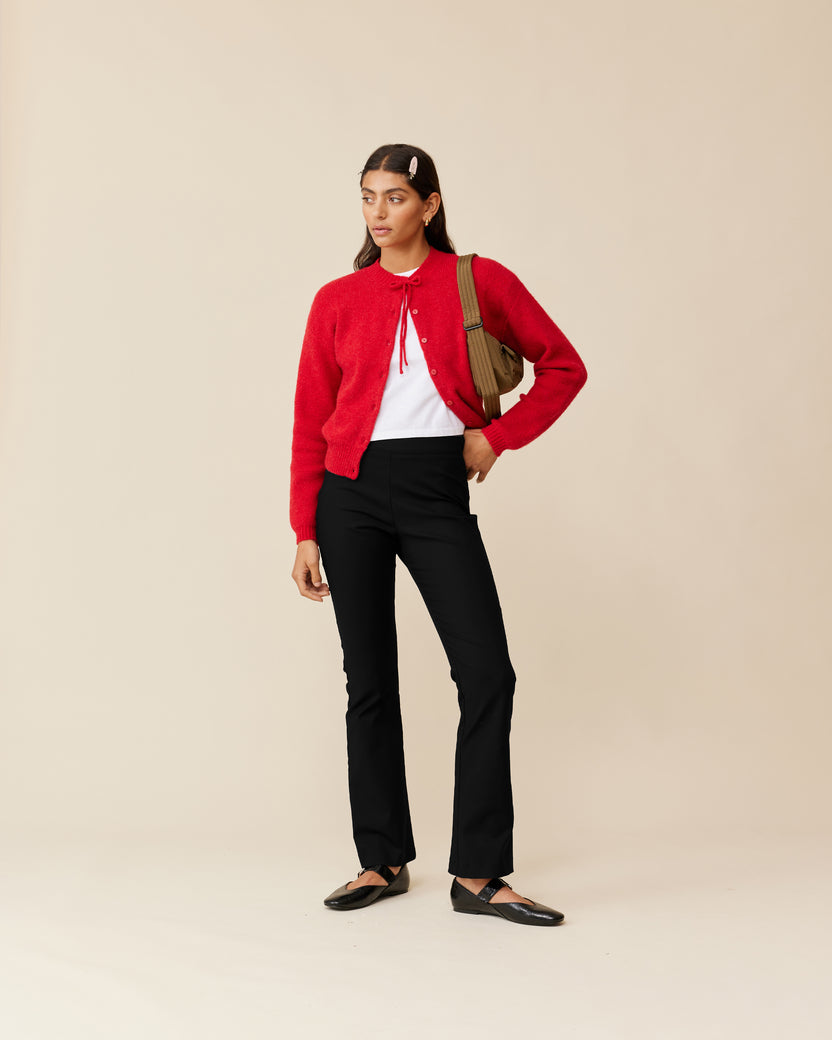 ANNIE CARDIGAN CHERRY RED | RUBY