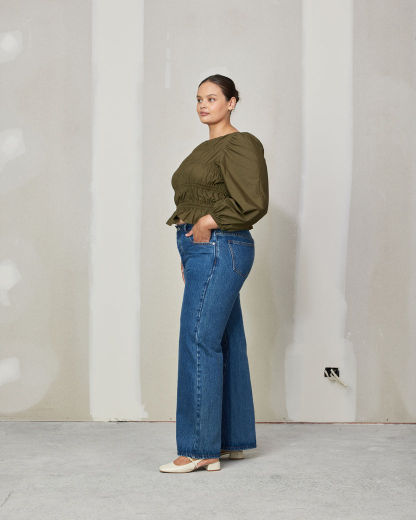 COMET BLOUSE KHAKI | RUBY