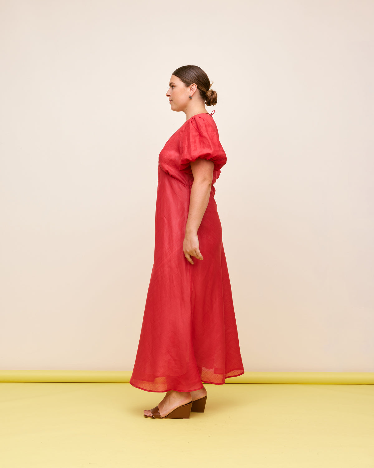 UMA RAMIE DRESS SANGRIA | RUBY
