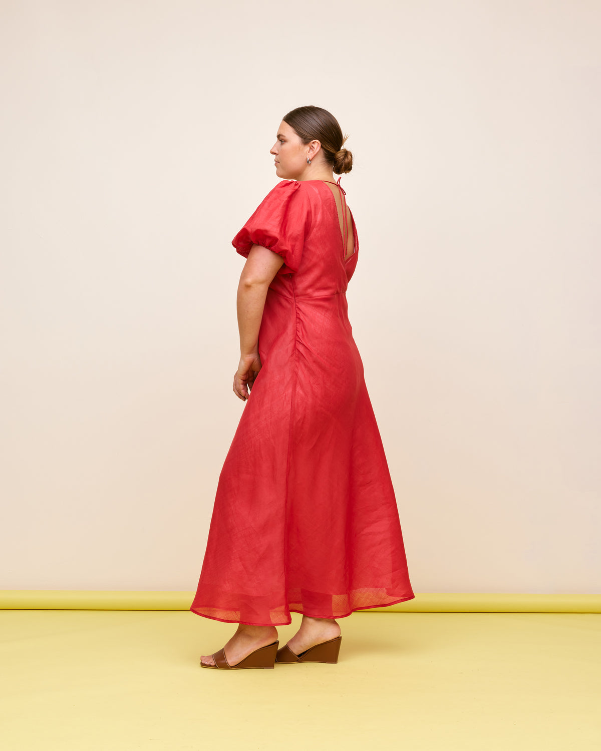UMA RAMIE DRESS SANGRIA | RUBY