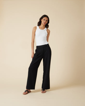 RUE TROUSER BLACK | RUBY