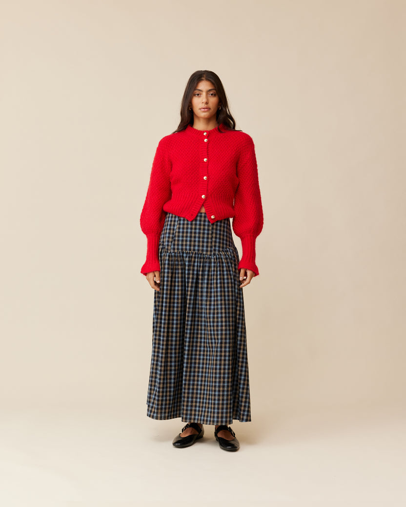 MATILDA CARDIGAN CHERRY | RUBY