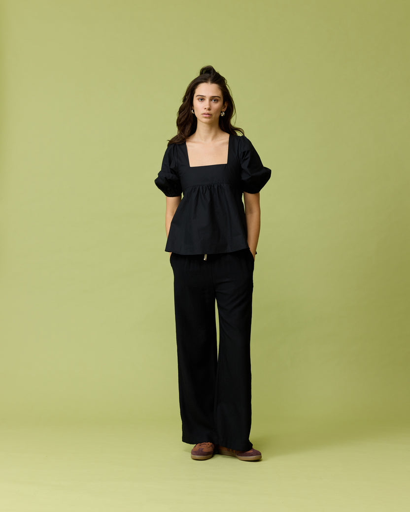 CORVETTE TROUSER BLACK | RUBY