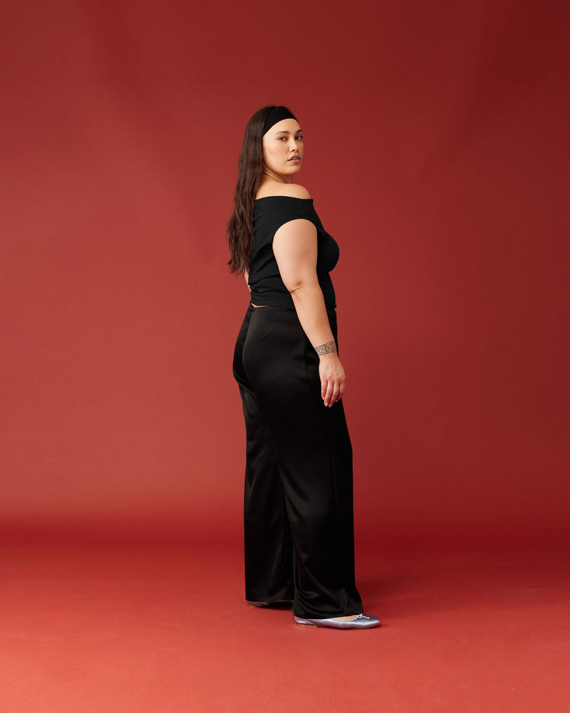 EMMA KNIT TOP BLACK | RUBY