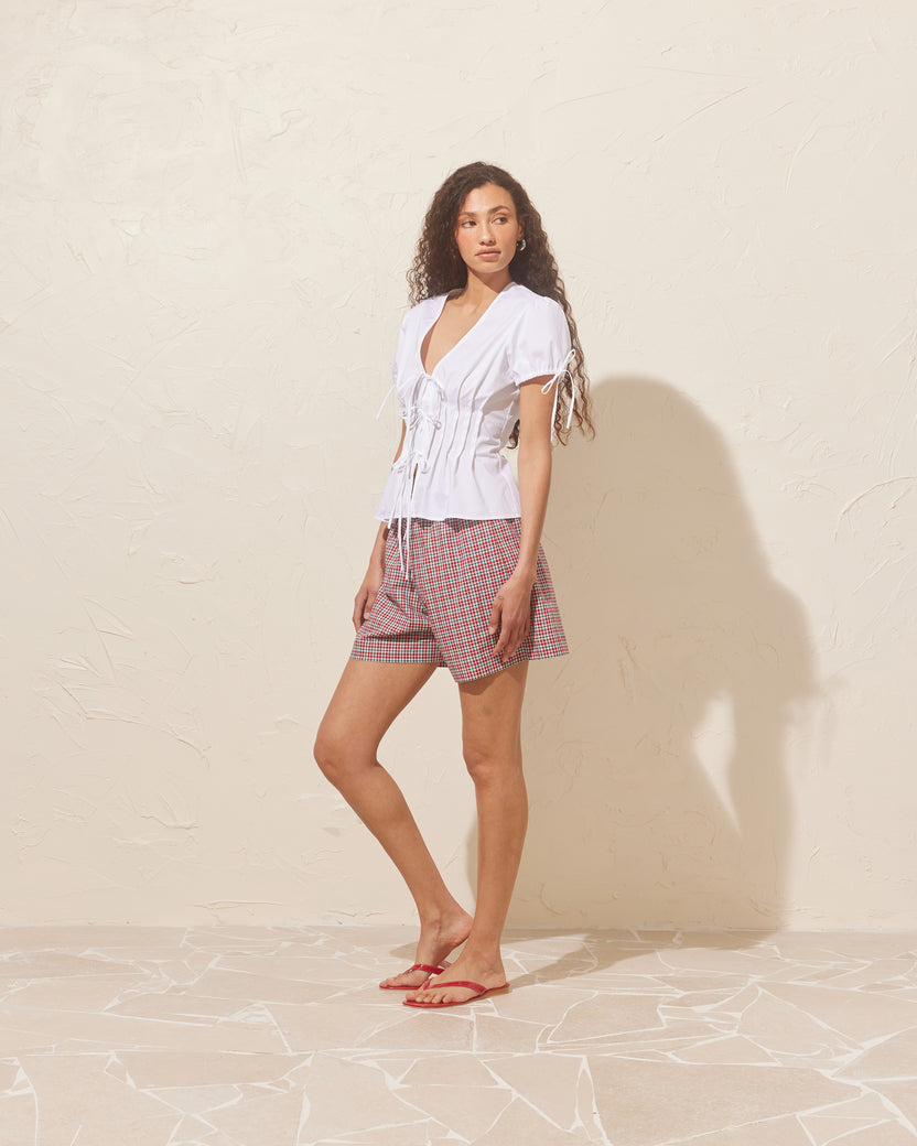 SIMONA BLOUSE WHITE | RUBY