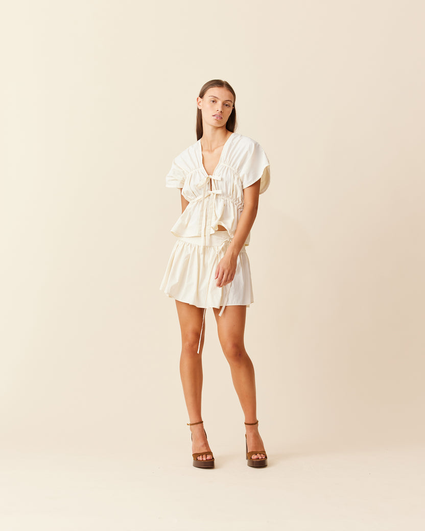 RODEO MINI SKIRT BONE | RUBY