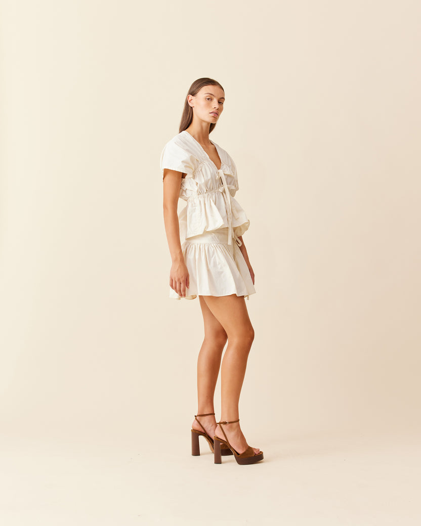 RODEO MINI SKIRT BONE | RUBY