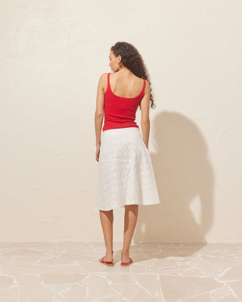 PARFAIT WRAP SKIRT WHITE | RUBY