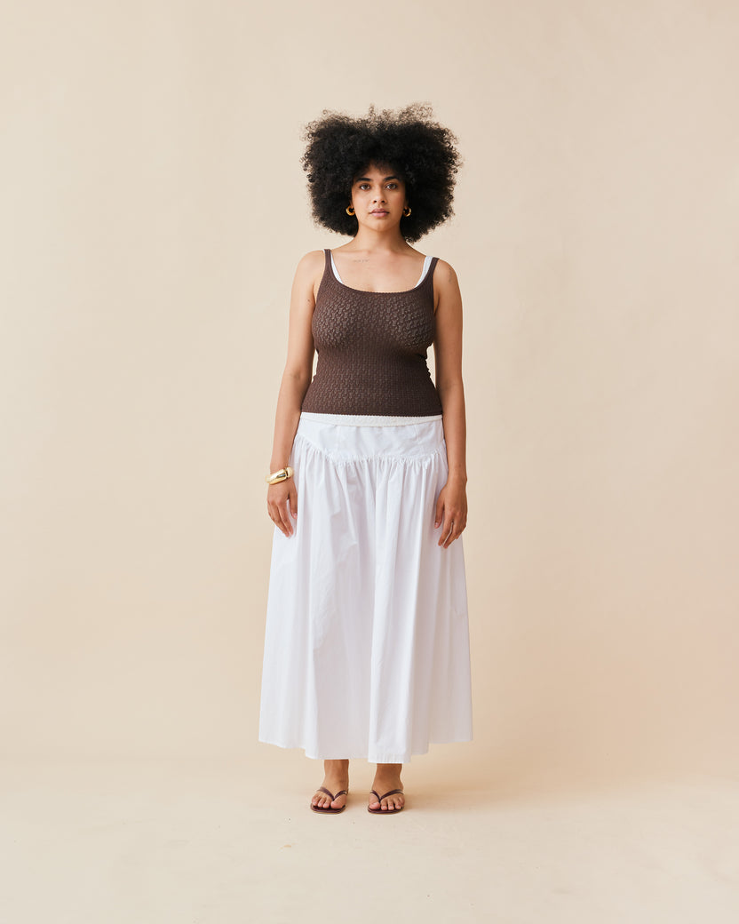 TRULLI SKIRT WHITE | RUBY