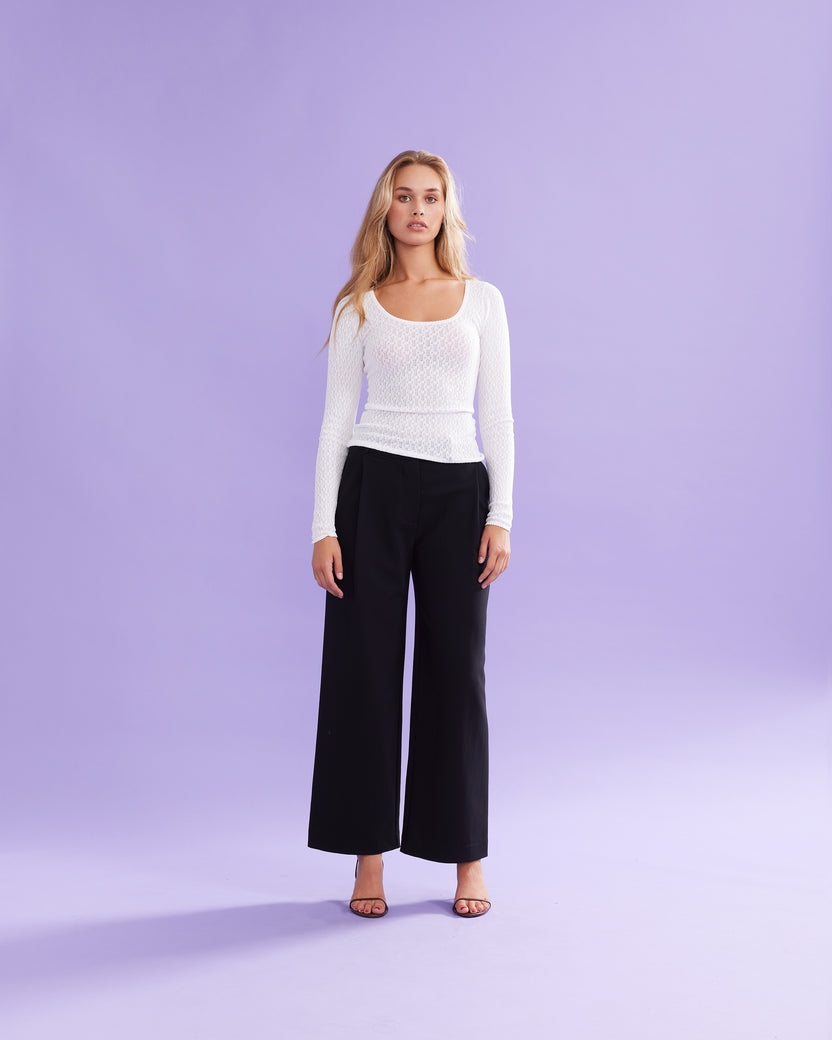 RUE TROUSER BLACK | RUBY