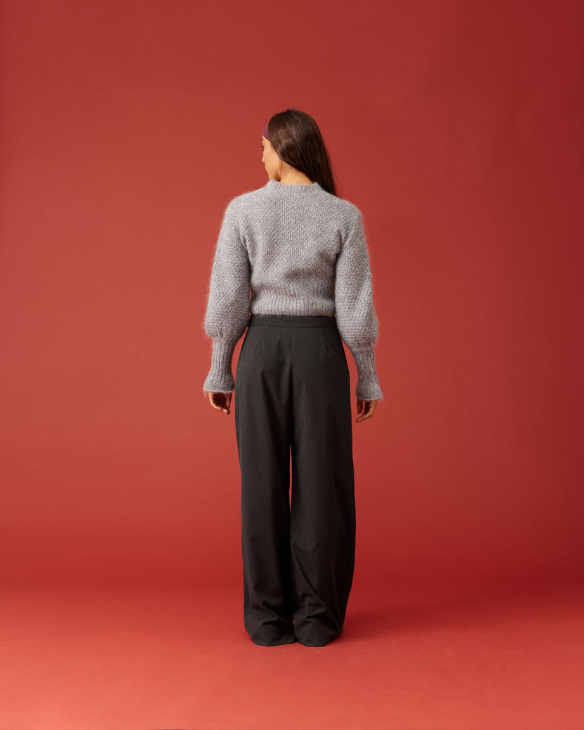 MATILDA CARDIGAN GREY MARLE | RUBY